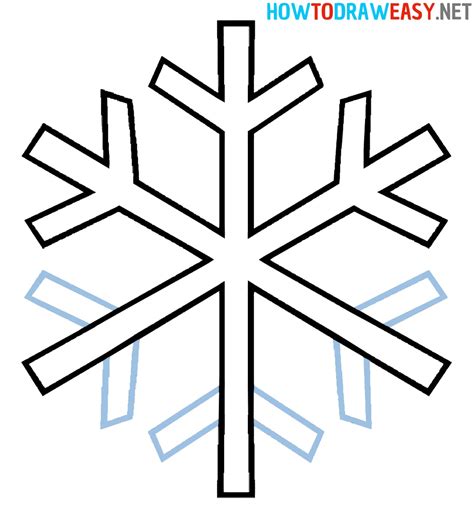 How To Draw A Snowflake How To Draw Easy