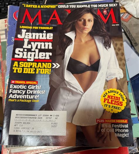 Maxim May 2006 Jamie Lynn Sigler Cover Ebay