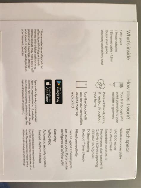 Google AC WiFi MESH TV Home Appliances TV Entertainment Media Streamers Hubs On