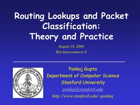 Ppt Routing Lookups And Packet Classification Theory And Practice Powerpoint Presentation