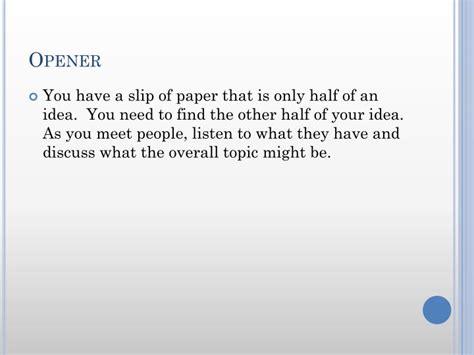 Ppt Opener Powerpoint Presentation Free Download Id2453493