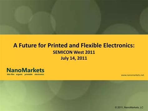 A Future For Printed And Flexible Electronics Pdf