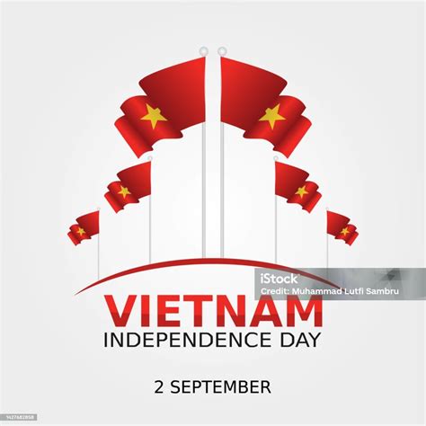 베트남 독립 기념일 벡터 일러스트레이션 인사말 카드 포스터 및 배너에 적합합니다 9월에 대한 스톡 벡터 아트 및 기타 이미지 9월 개념 개념과 주제 Istock