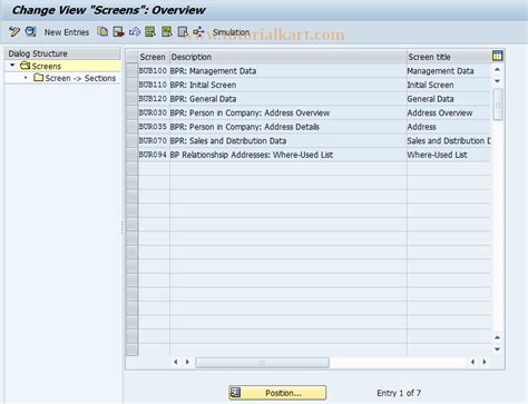 bubg sap tcode bupr screens