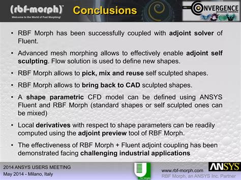 How To Boost Ansys Fluent Adjoint Using Rbf Morph Software Ppt