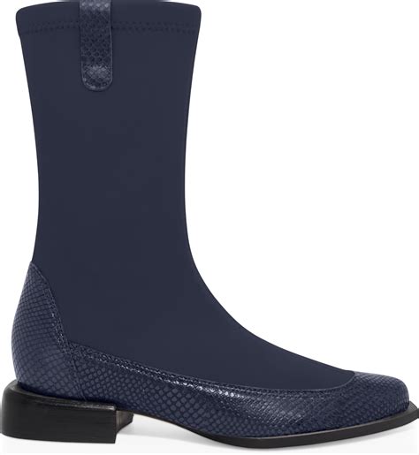 Bota Feminina Couro Cobralycra Stretch 71410040074 Royal Confortaria