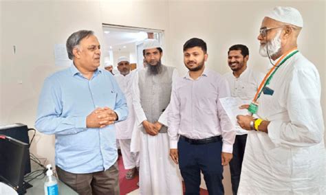അംബാസഡർ ഡോ സുഹേൽ അജാസ് ഖാൻ തീർഥാടകരെ സന്ദർശിച്ചു Ambassador Dr