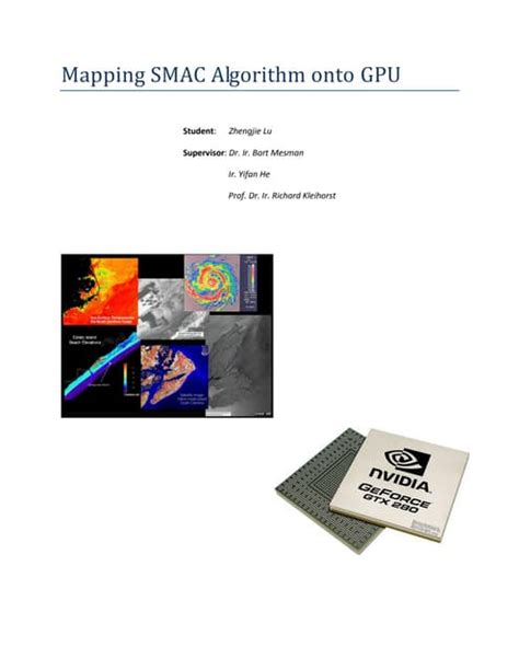map smac algorithm onto gpu pdf computing technology and computing