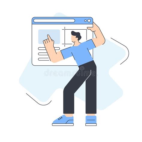 Website Architecture Concept Cms Content Management System Interface