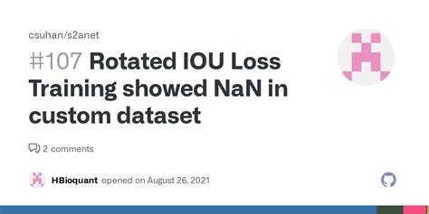 rotated iou loss training showed nan in custom dataset · issue 107