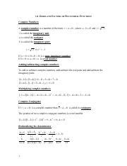 Zeros And Factors Of Polynomial Functions Complex Numbers Course Hero