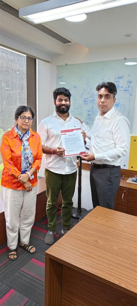 aniket more came on linkedin very elated to receive the spot award