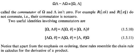 calculus what do these commutator identities have to do with the