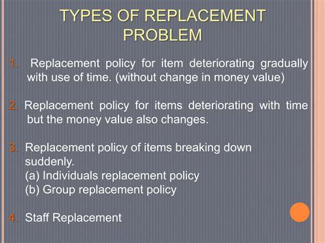Applied Operation Research Aor Replacement Theory Pptx