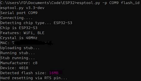 查看ESP32的Flash大小 fang d 博客园