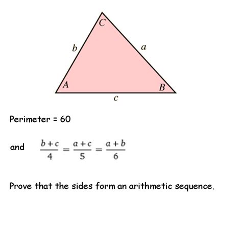 Puzzle Triangle Sides Form An Arithmetic Sequence Fun With Num3ers
