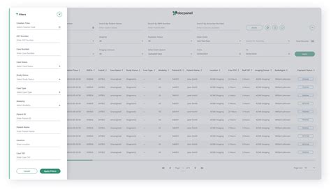 DocPanel Radiology Application UI UX Design Light Mode UI UX Brand