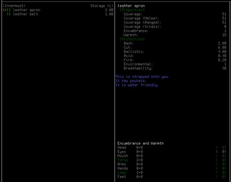 Aprons Conflict With Belts Now · Issue 56620 · Cleverravencataclysm Dda · Github
