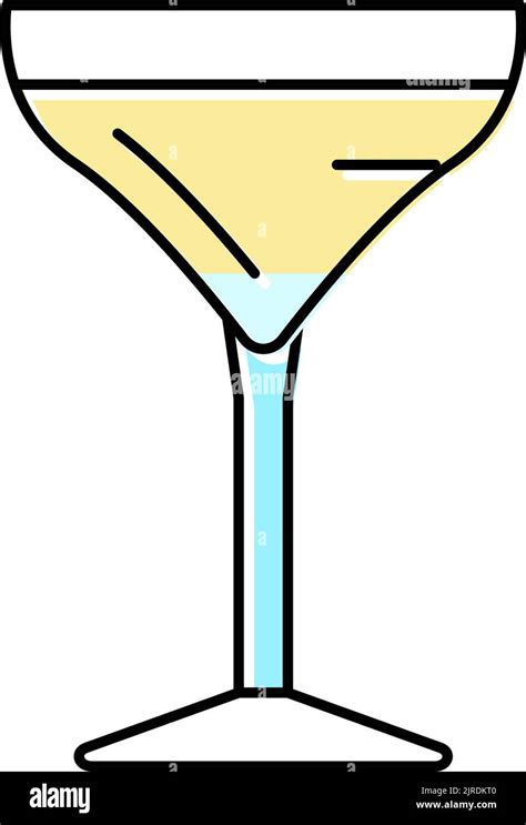 Gimlet Cocktail Glass Drink Color Icon Vector Illustration Stock Vector Image And Art Alamy