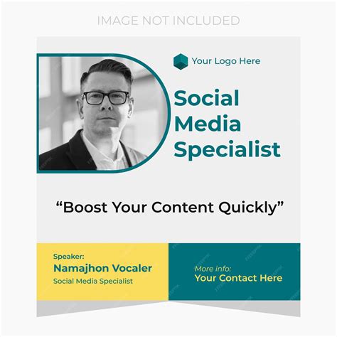 Premium Vector Simple Social Media Design