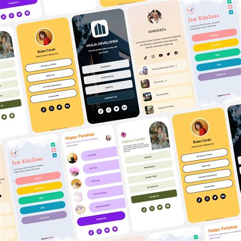 Elementor Biolink Template V Moncero Marketplace