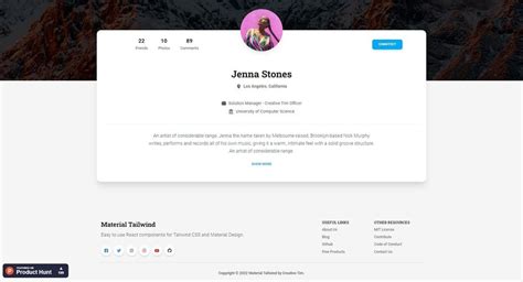 Material Tailwind Kit React