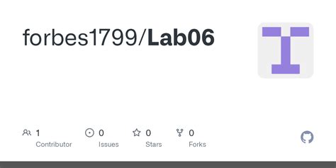 Github Forbes1799lab06