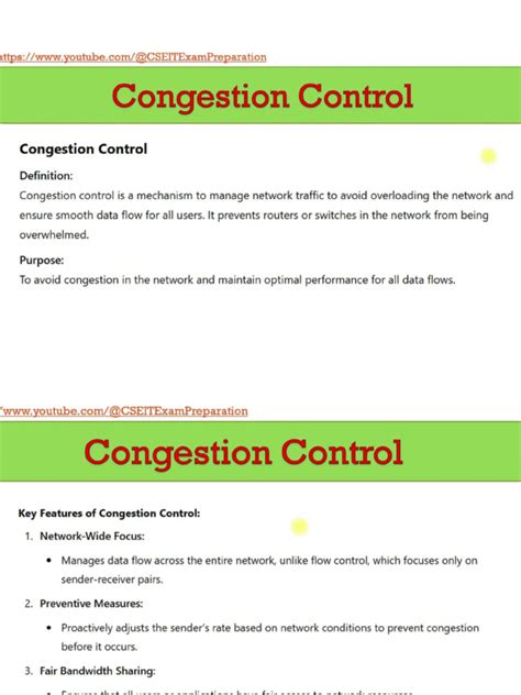 Congestion Control Tcp Unit 2 Pdf