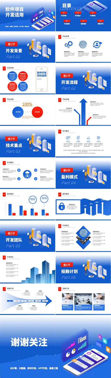 大数据软件开发程序项目ppt模板 知乎