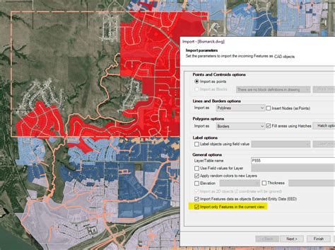 spatial manager for autocad import data