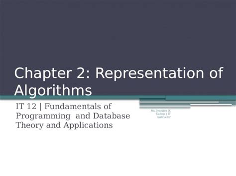 PPTX Chapter Representation Of Algorithms DOKUMEN TIPS