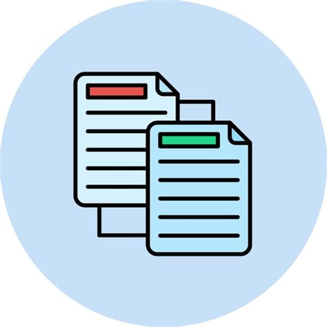 Premium Vector Duplicate Documents Flat Illustration