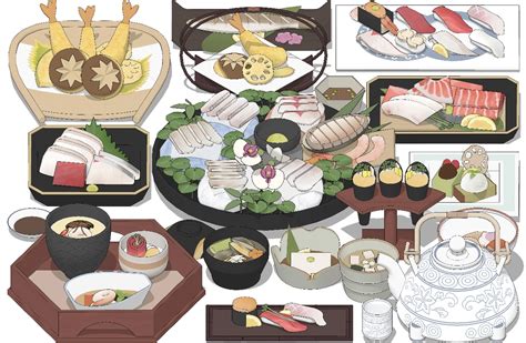 60가지 음식 소품과 프라이빗 레스토랑 3종 패키지