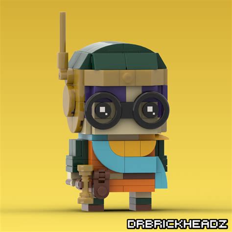 Lego Moc Lucca Chrono Trigger Brickheadz By Drbrickheadz Rebrickable Build With Lego