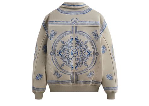 Kith Lamont Suede Coaches Jacket Sandrift Mens Ss24 Us