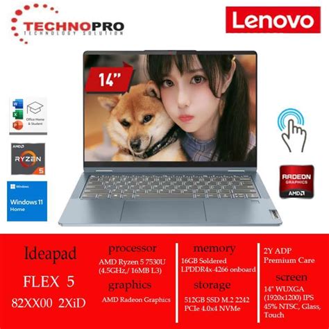 Promo Lenovo Ideapad Flex Abr Xid Vid Amd Ryzen U Amd Radeon Gb Gb Ssd