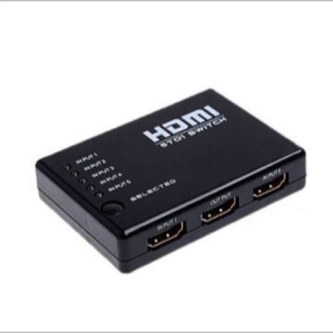 ★sg Ready Stock★5 Port Hdmi 1080p Switch Switcher Splitter With For Video Selector Hub Hdtv Ps3