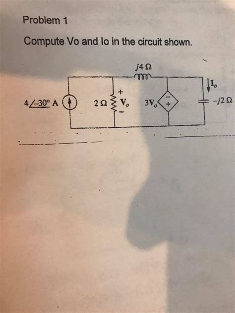 Solved Compute Vo And Lo In The Circuit Shown Chegg