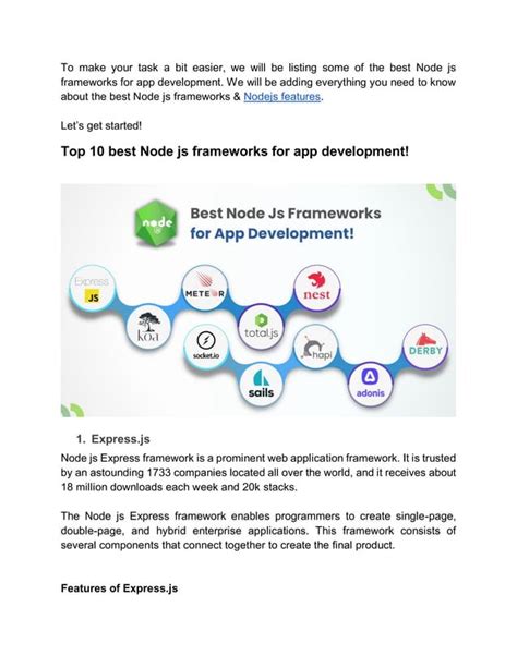 Nodejs Framework For App Developmentpdf