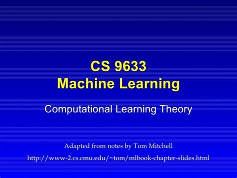 An Introduction To Computational Learning Theory