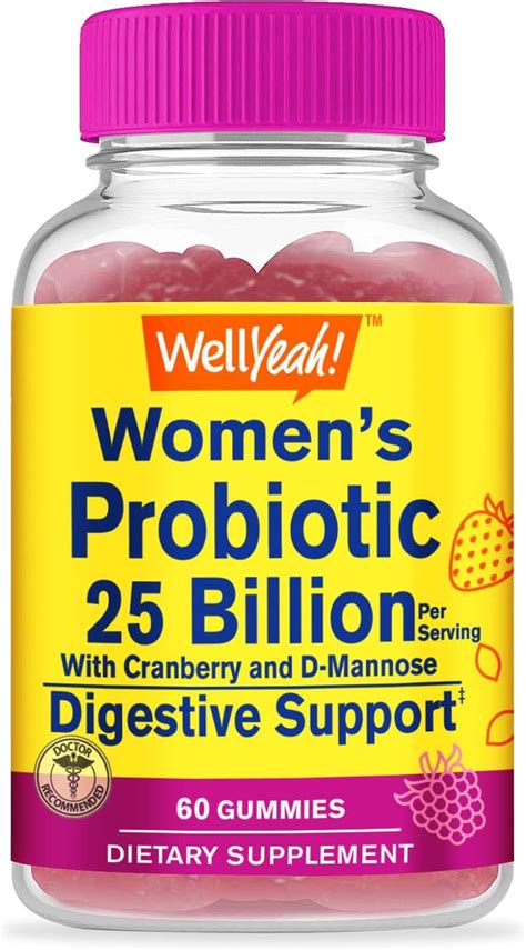 Wellyeah 25 Billion Probiotics For Women With Cranberry And