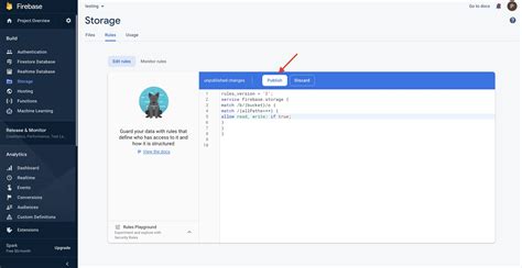 Appy Pie How To Set Up Indexes Storage Rules Database Rules And Generate New Private Key In