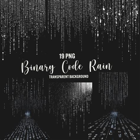 binary code rain overlays clipart 19 png binary code effect binary background computer coder