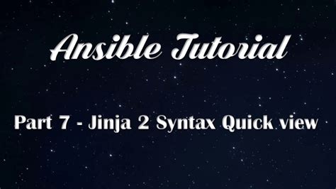 Python Ansible Made Easy Quick Intro On Jinja YouTube