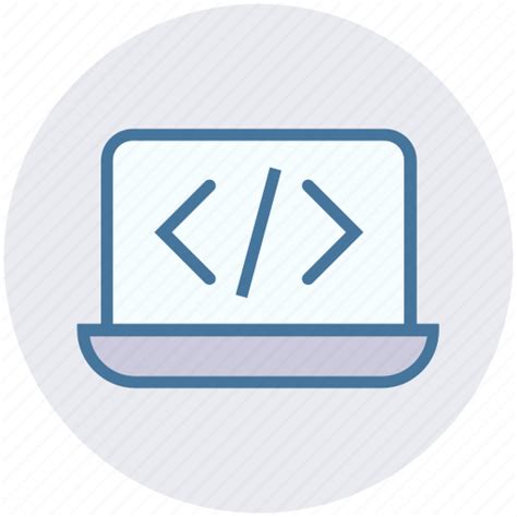 Code Coding Development Html Laptop Programming Seo Icon
