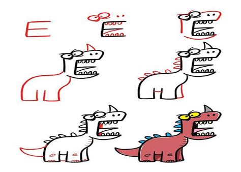 آموزش تصویرینقاشی حروف انگلیسی از حرف A تا E قدم به قدم برای تمامی
