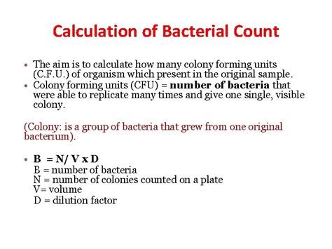 Bacterial Count Bacterial Count Total Bacterial Count Viable