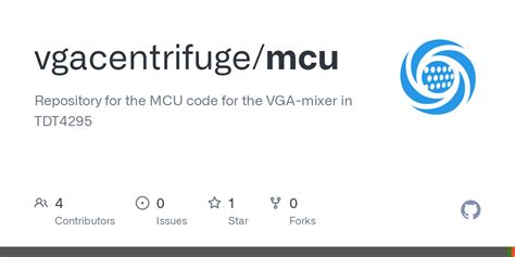 GitHub Vgacentrifuge Mcu Repository For The MCU Code For The VGA Mixer In TDT