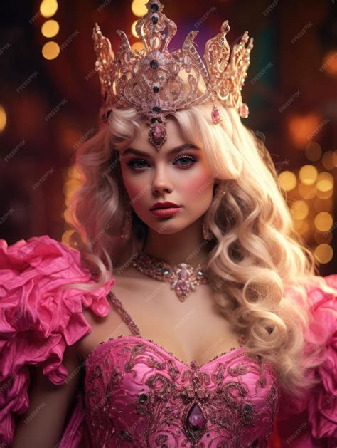 Premium Ai Image A Woman In A Pink Dress