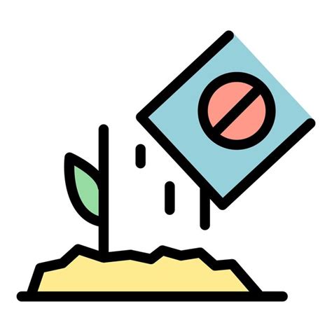 Premium Vector Contaminated Food Plant Icon Outline Vector Meat